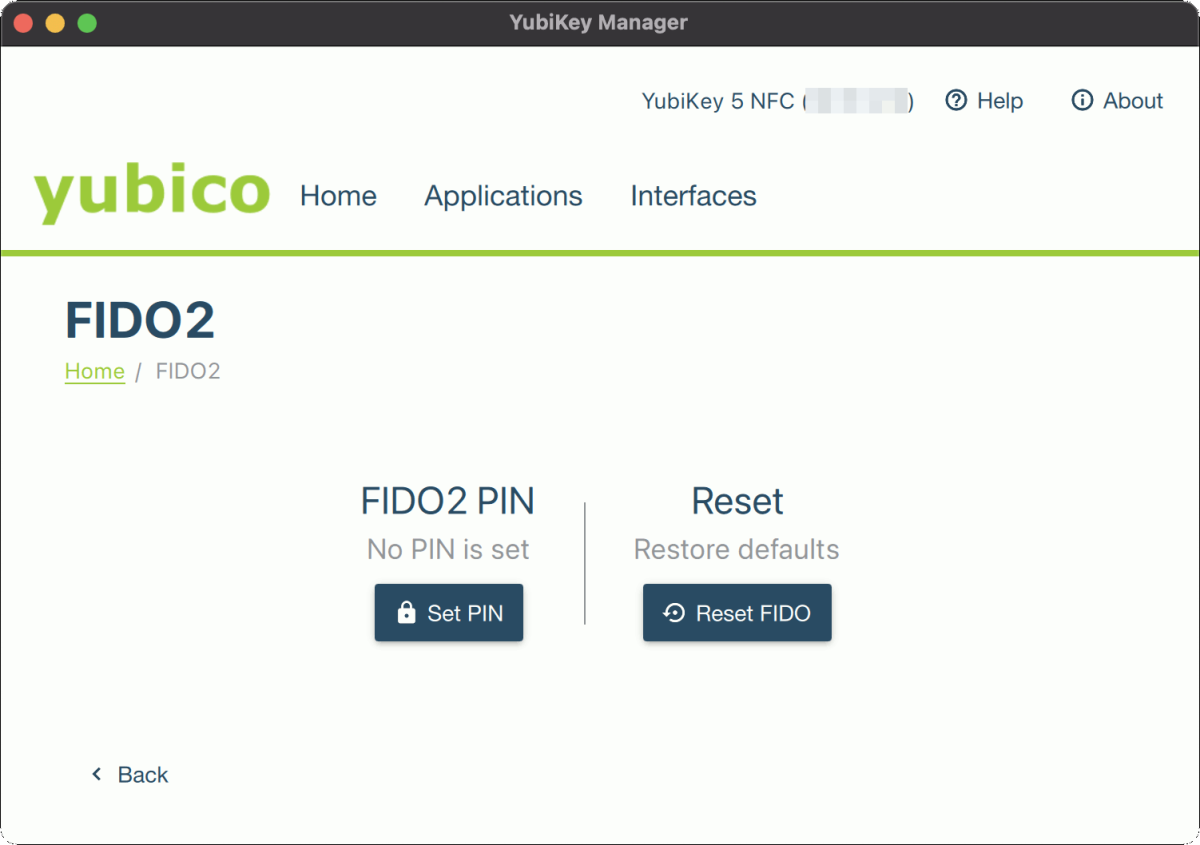 MacにYubiKey Managerをインストール