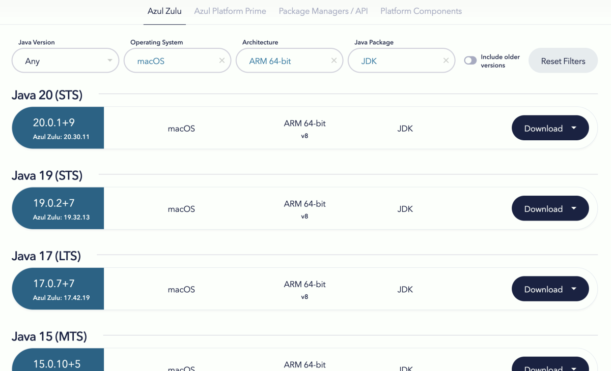 M1のmacOSにJDKをインストール